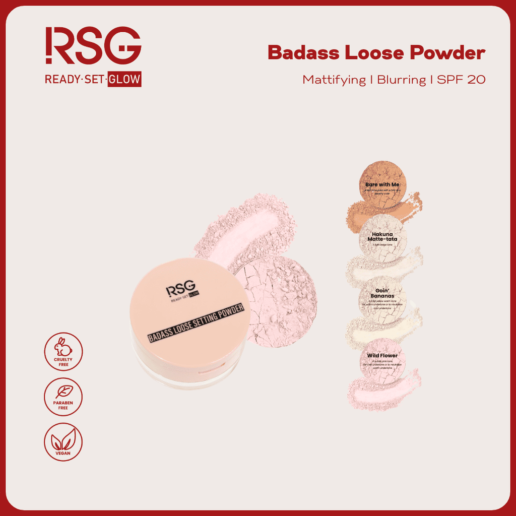 RSG Ready Set Glow Badass Loose Setting Powder l Oil Control Powder ...